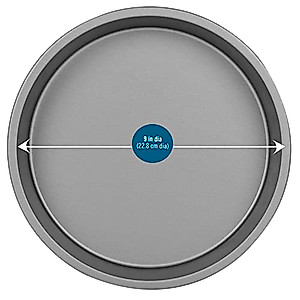 OvenStuff HG368-AZ Nonstick Bakeware 9" Round Cake Pan, Set of 3