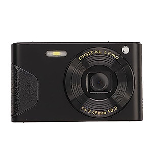 Digital Camera, 1080P 30MP 8X Zoom Auto Focus Timing Function 2.7in TFT Screen Vlogging Camera, 650mAh Compact Point and Shoot Cameras with Tripod Spiral Port