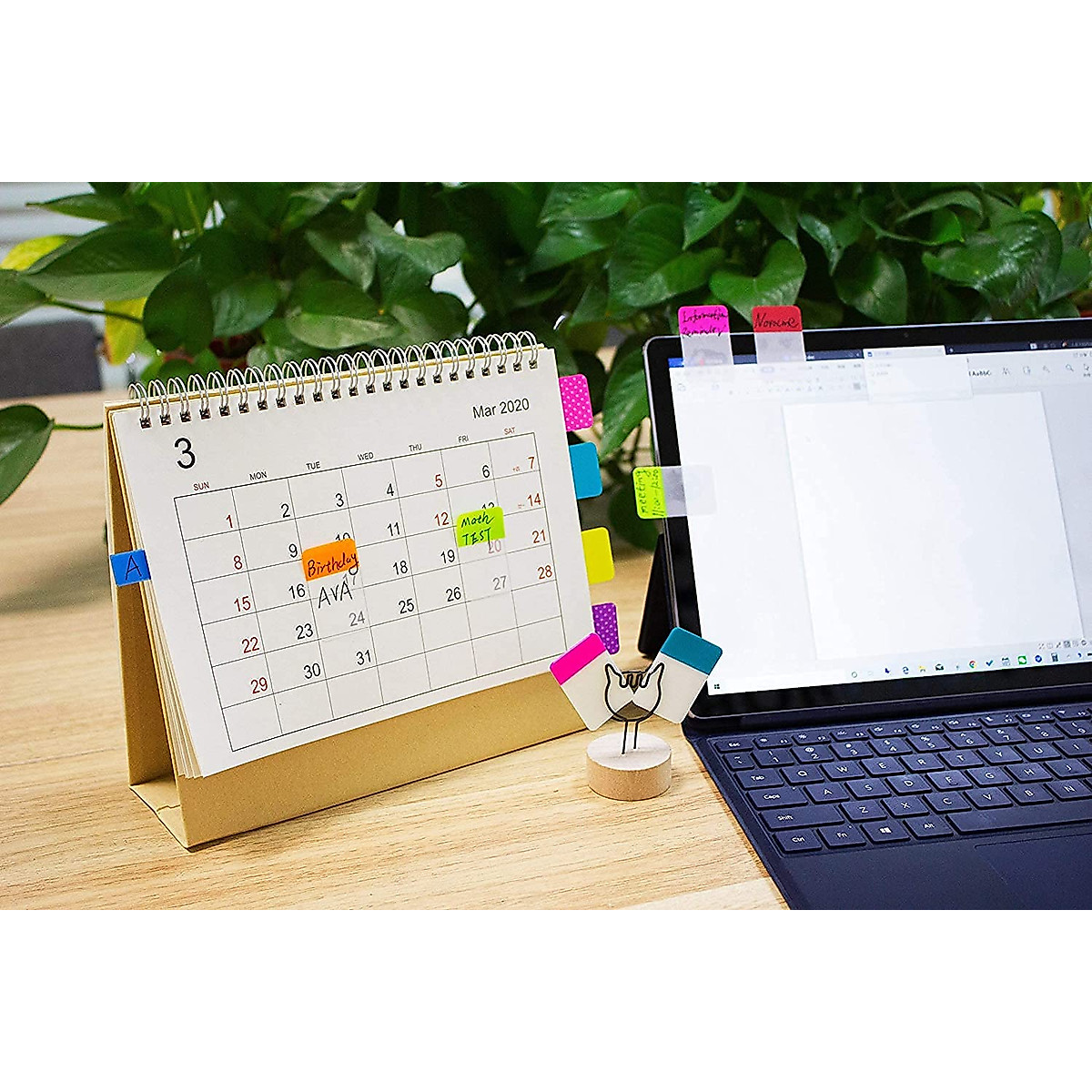 ELII 900 Pieces Tabs Sticky Index Tabs,Writable and Repositionable File Tabs Flags Colored Page Markers Labels for Reading Notes, Books and Classify Files, 41 Sets (Index Tabs)
