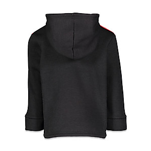 Marvel Spider-Man Miles Morales Little Boys Fleece Half Zip Hoodie Black/Red 6