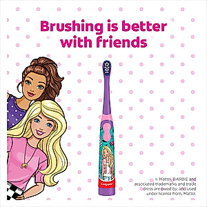 Colgate Barbie Kids Battery Powered Toothbrush, Assorted Colors
