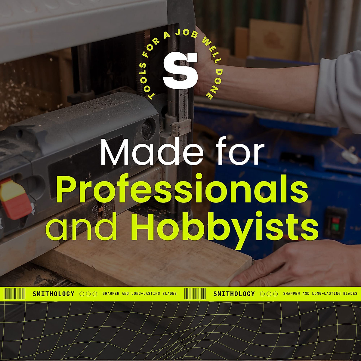 Smithology 12-Inch Planer Blades - Replacement Knives for Delta Planer 22-540, TP300, Replaces 22-547 - Set of 2 (SMTPBS01-2) for Smooth Wood Surface