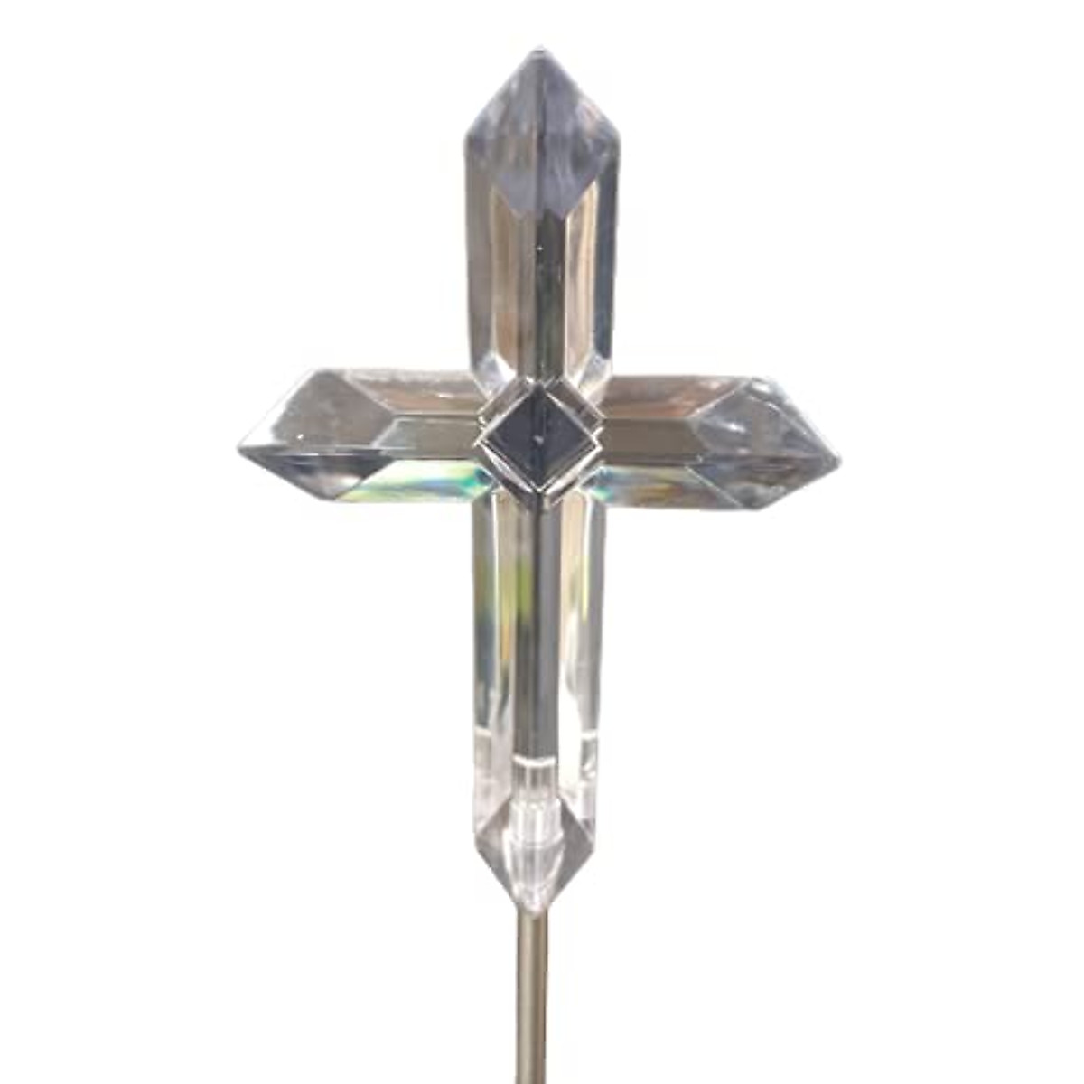 Starry Illuminate 1 PCS Solar Color Changing Style Garden Stake Light Pathway Stake Light (Big Cross)