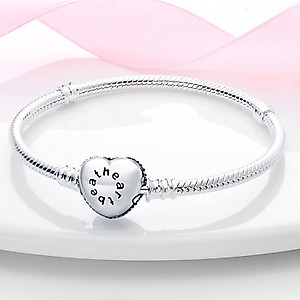 MICOO 925 Sterling Silver Snake Chain Butterfly Charms Bracelet, Evil Eye Bracelet with 5A Cubic Zirconia Bracelets for Women Birthday Gifts