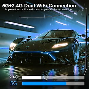 Android TV Box, Smart TV Box Android 12.5 Ultra 4K HDR 2.4G 5G Dual Band WiFi Smart Streaming Media Player Bluetooth 5.2 Quad-Core 64 Bits Support Dolby Audio with Voice Remote Control for Home Office