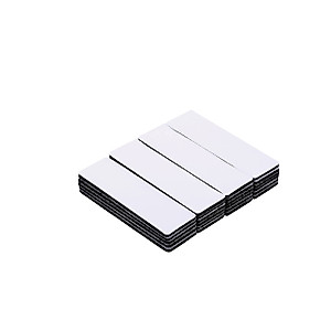 JUMINIZ 20 Sets 1x4 Inch Hook and Loop Fastener Strips with Adhesive Heavy Duty Double Sided Sticky Picture Hanging Wall Mounting Tape for Home and Office Use, Black