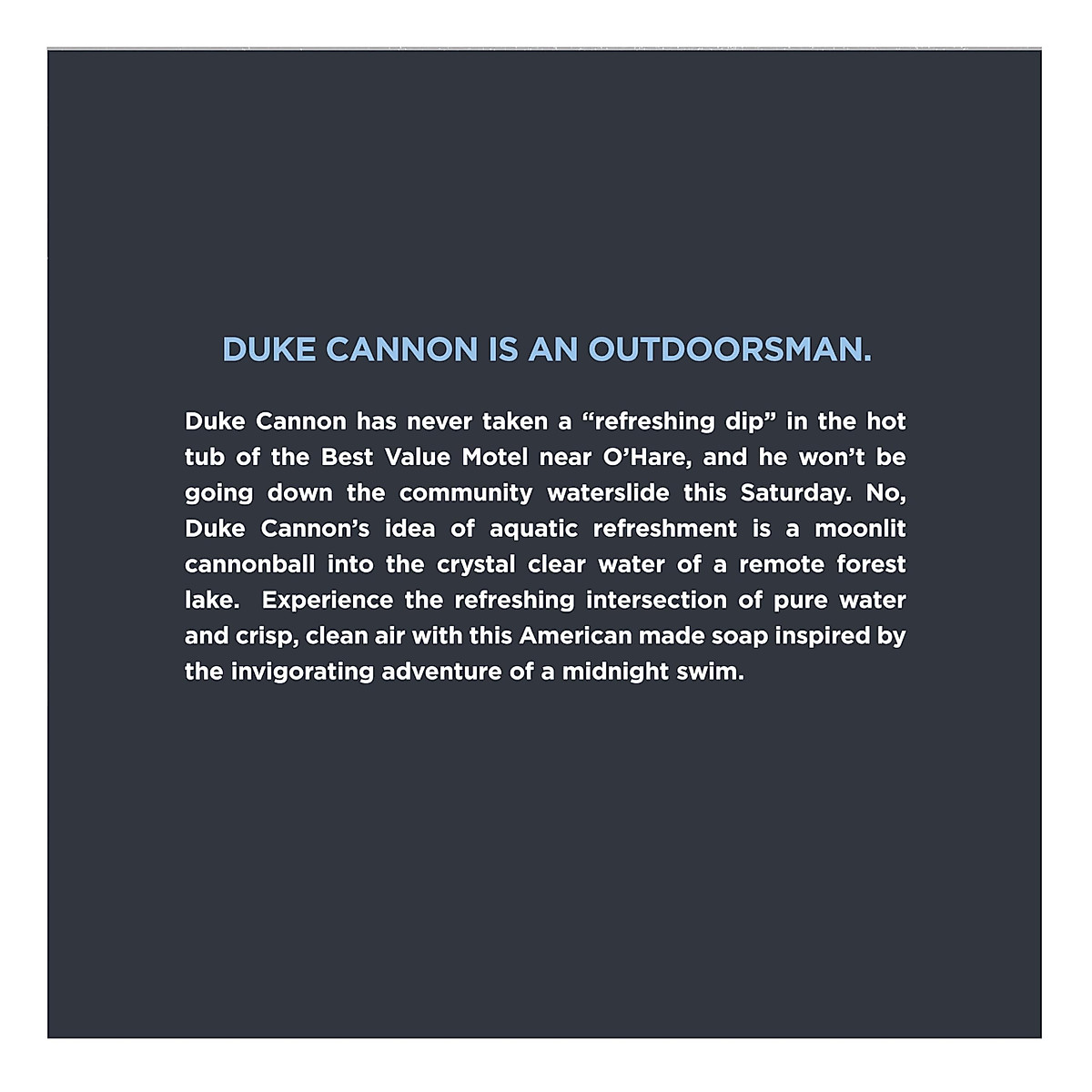 Duke Cannon Big Brick of Soap Midnight Swim - Refreshing Aquatic Scent with Green Top Notes, 10 oz. Men's Soap Bar (Pack of 3)