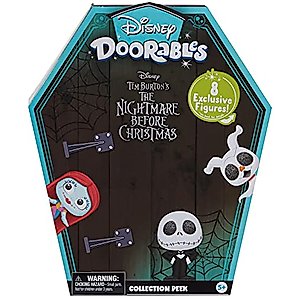 Disney Doorables Tim Burton’s The Nightmare Before Christmas Collection Peek, 8 Exclusive Mini Figures, Officially Licensed Kids Toys for Ages 5 Up