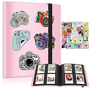 Ablus 160 Pockets Mini Photo Album for Fujifilm Instax Mini Camera, Polaroid Snap, Z2300, SocialMatic Instant Cameras & Zip Instant Printer (Pink)