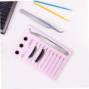 FRCOLOR 5pcs Magnetic Eyelash Board False Eyelashes Fake Eyelashes Tools Makeup Supplies Eyelash Display Pallet Eyelash Grafting Supplies Eyelash Supplies Eyelash Curler Acrylic With Scale