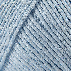 Sensy 100% Recycled Cotton Yarn for Amigurumi Knitting and Crochet, Macrame Yarn, Ideal for Blanket, Throws, Pillow, Baby Dolls Projects 4 Skeins (Baby Blue)