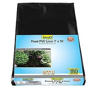 TetraPond Pond PVC Liner, For Ponds Up to 250 Gallons, 7' x 10'