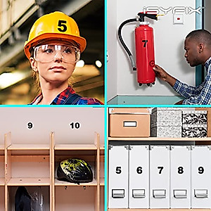 iSYFIX Black Vinyl Numbers Stickers – 2 Inch Self Adhesive (2 Sets)- Premium Decal Die Cut and Pre-Spaced for Mailbox, Signs, Window, Door, Cars, Trucks, Homes, Businesses, Address Numbers, Indoor or Outdoor