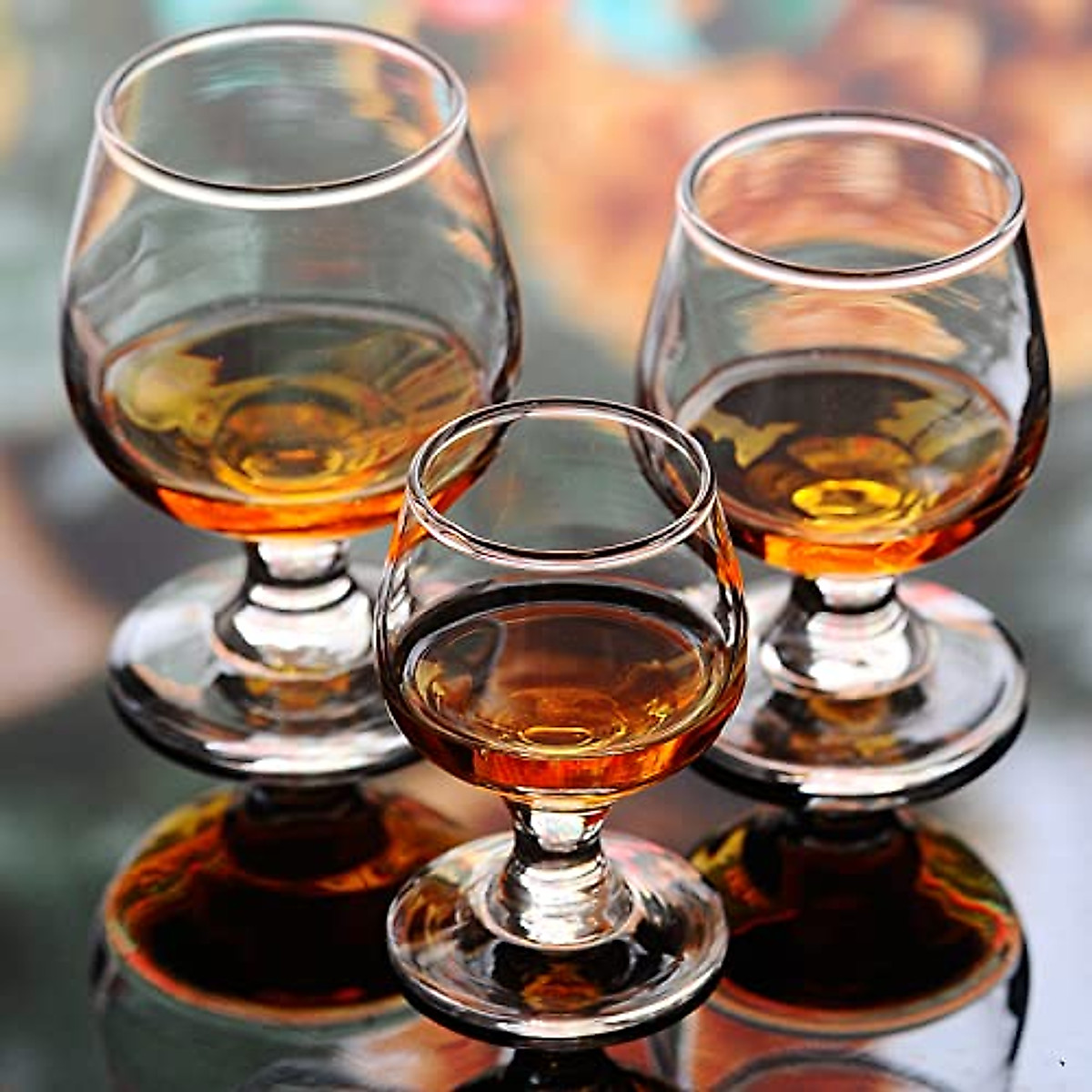 Valeways Shot Glasses, 1.75oz Mini Shot Glass Set of 6/Clear Shot Glasses/Super Cute Shot Glasses/Perfect for Tasting Brandy/Glass Snifters