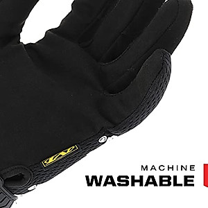 Mechanix Wear: The Original Work Glove with Secure Fit, Synthetic Leather Performance Gloves for Multi-Purpose Use, Durable, Touchscreen Capable Safety Gloves for Men (Black, Small)