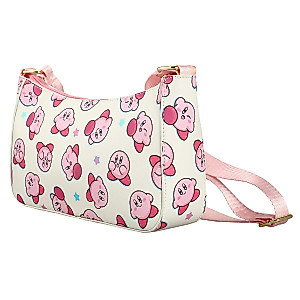 Kirby Character Repeat Print White Handbag OSFA