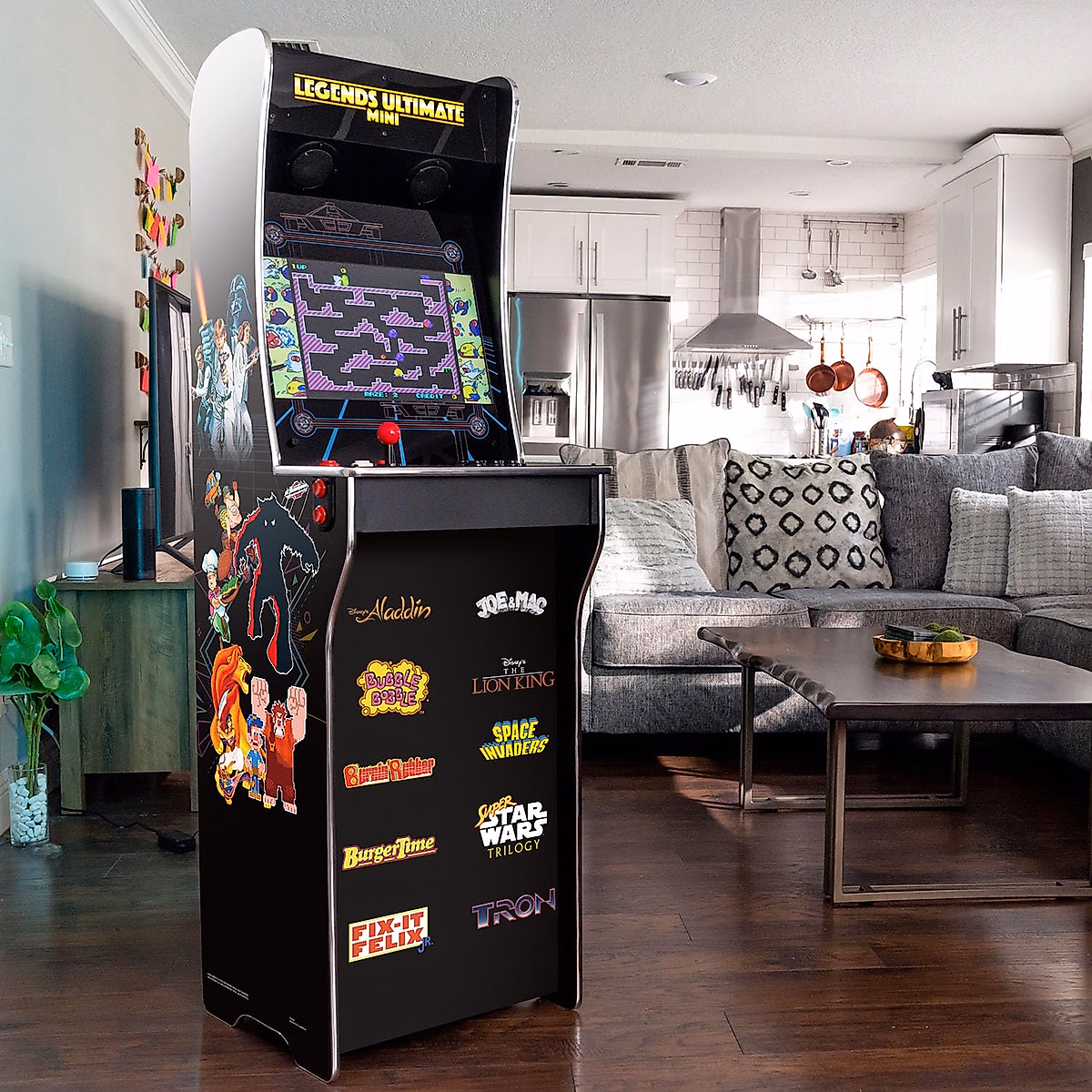 Legends Ultimate Mini, Full Height Arcade Game Machine, Home Arcade, Classic Retro Video Games, 150 Licensed Arcade and Games, Action Fighting Puzzle Sports & More, WiFi, HDMI, Bluetooth