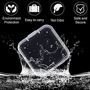 24 Pcs Mixed Sizes Clear Plastic Storage Containers, Small Rectangular Storage Organizer with Lid,Beads Storage Box for Storage Beads, Crafts, Jewelry, Clay, Crayons, Pins,Sewing, Cards (2 Sizes)