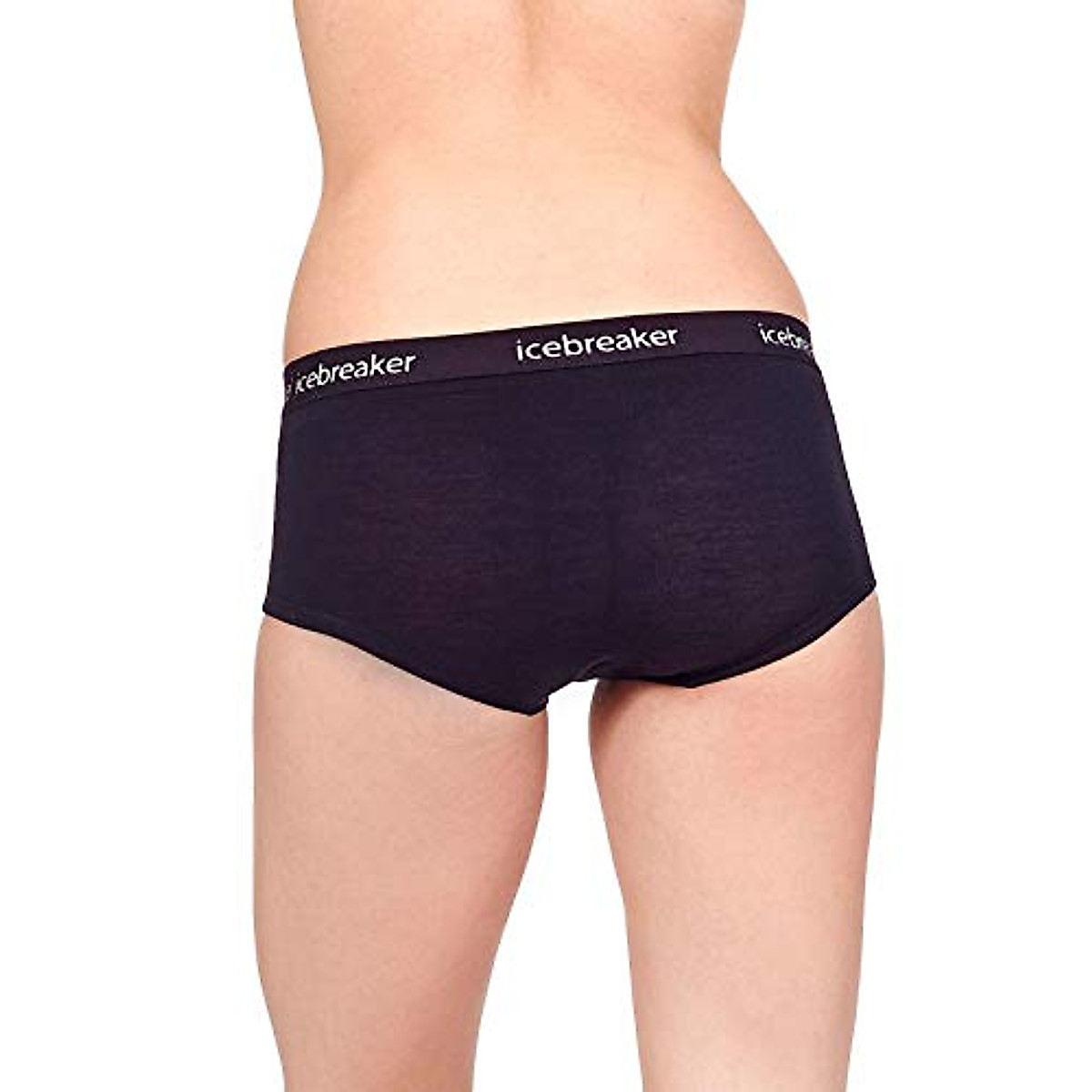 Icebreaker Merino Sprite Hot Pants Underwear for Women, Merino Wool Base Layer - Lightweight, Soft Women’s Panties for Cold Weather Activities - Thermal Underwear, Black, Small