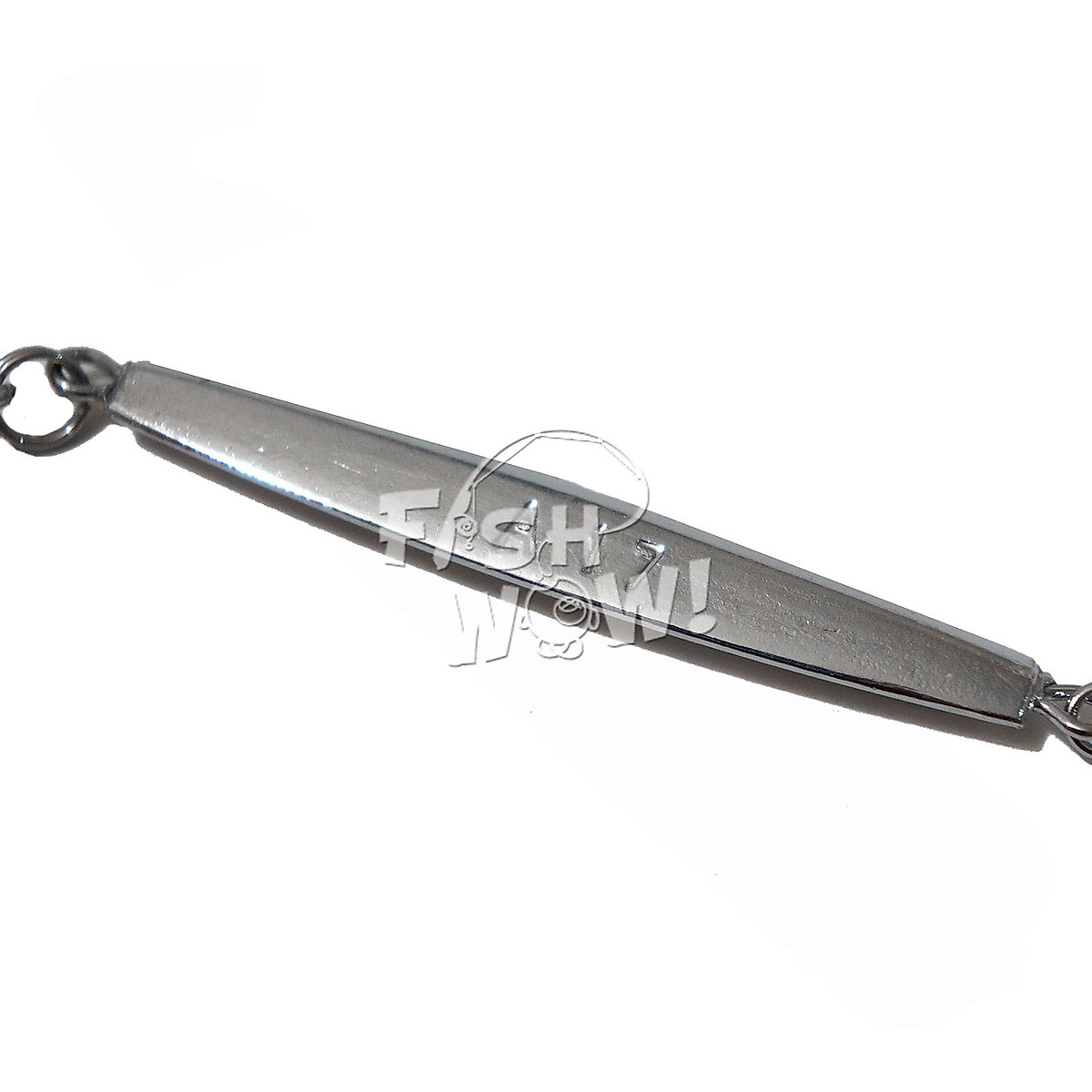 5pcs Fish WOW!® 2oz Diamond Jig Chrome jigs with a Treble Hook