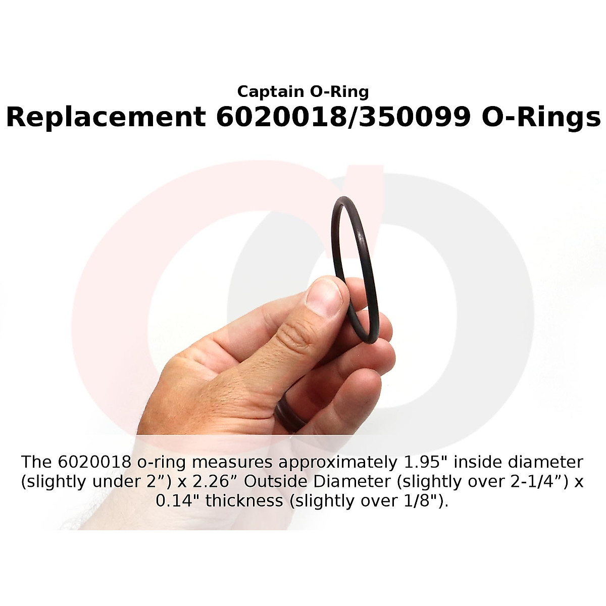 Captain O-Ring 6020018/350099 ORings Compatible with Pentair 350157/351157 Superflo Union Fitting & Sta-Rite SuperMax Adapter (3 Pack)