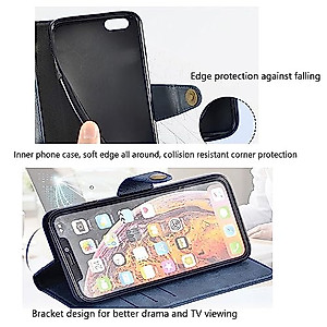 Wallet Case for Motorola ThinkPhone (6,6") + [3 Pack] Tempered Film Glass Screen Protector,YZKJSZ Flip PU Leather Case with Credit Card Slots and Stand Protective Cover - Brown