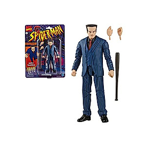 Spider-Man Marvel Legends Series 6-inch Marvel’s Hammerhead Action Figure Toy, Includes 3 Accessories: 2 Alternate Hands, 1 Baseball Bat