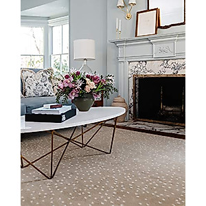 Erin Gates by Momeni Woodland Antelope Beige Hand Tufted Wool Area Rug 8'9" X 11'9"