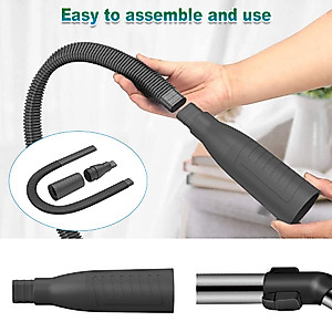 Sealegend 2 Pieces Dryer Vent Cleaner Kit Vacuum Attachment Hose with Brush, Dryer Cleaning Brush Lint Remover Hose