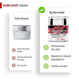 REMEDIAL Dark Spot Remover for Face, Body, Underarms, Armpit, Knees, Elbows, Sensitive Area, Hyperpigmentation Treatment Promotes Anti-Aging Skin Lightening, Dark Spot Corrector for Women and Men