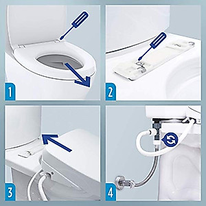 TOTO SW4726AT40#01 WASHLET+ Electronic Bidet Toilet Seat, Elongated, Cotton White