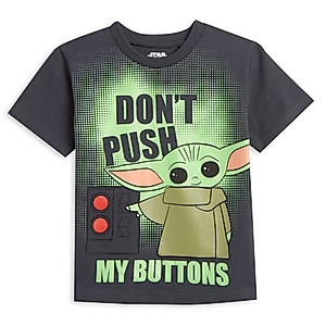 STAR WARS The Mandalorian Baby Yoda Toddler Boys T-Shirt Mesh Shorts CHARCOAL 5T
