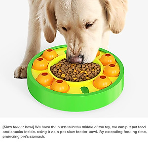 ikasus Dog Puzzle Toy, Interactive Dog Food Puzzle Slow Feeder Treat Dispenser for IQ Training & Mental Enrichment, Dog Treat Puzzle Feeder for Small,Medium and & Large Dogs Treat Training Type 3