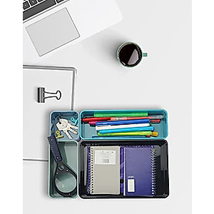Interlocking Desk Drawer Organizer Tray Drawer Organizers Dividers Storage Case Adjustable Storage Container Organizers For Office Kitchen Cabinet Dresser - Multi-purpose and Customize (LIGHT 6 PCS)