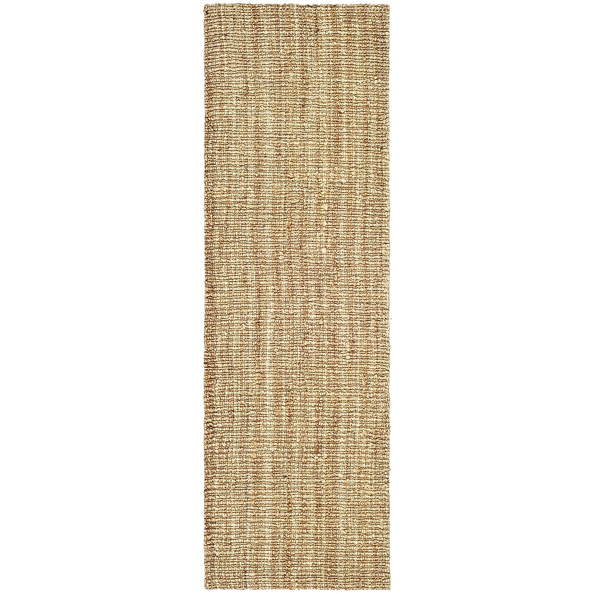 SAFAVIEH Natural Fiber Collection Runner Rug - 2' x 12', Natural, Handmade Chunky Textured Jute 0.75-inch Thick, Ideal for High Traffic Areas in Living Room, Bedroom (NF447A)