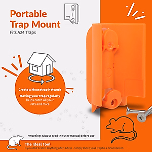 Goodnature Portable Trap Mount, Easy to Move Trap Mount for A24 Rat & Mouse Traps, Fits All A24 Traps (2 Pack)