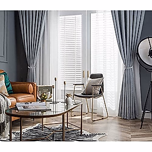 4 Pack Magnetic Curtain Tiebacks Convenient Drape Tie Backs Weave Holder for Window Draperies Hold Curtains Drape Ties Backs 16 inch Holdback (Sliver Gray)