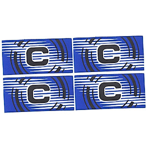 VANZACK 4 Pcs Armband Goalkeeper Kit Youth Captain Band Captain Hand Band Captain Arm Bands Captain for Soccer Running Equipment Soccer Training Fitness Polyester Adjustable