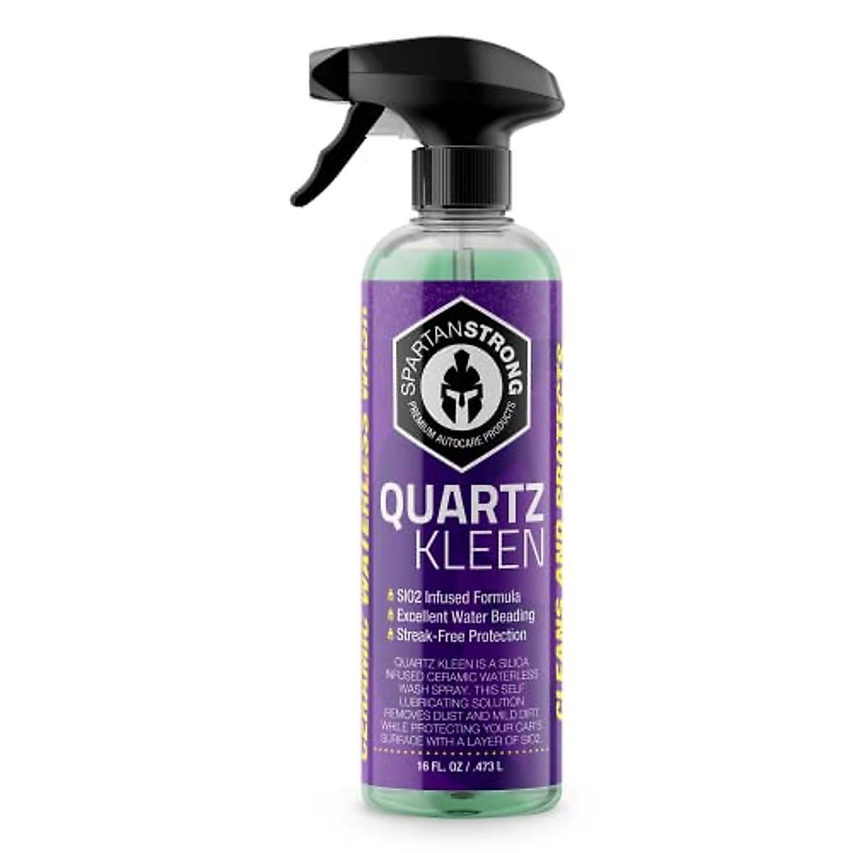 SPARDIANT Premium SiO2 Car Wax Spray, Ceramic Coating Spray, Hydrophobic Paint Sealant, Waterless Car Wash Wax & Polish Detailing Spray 16 Oz Bottle