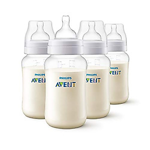 Philips Avent Anti-Colic Baby Bottle 11oz, 4pk, SCF406/44