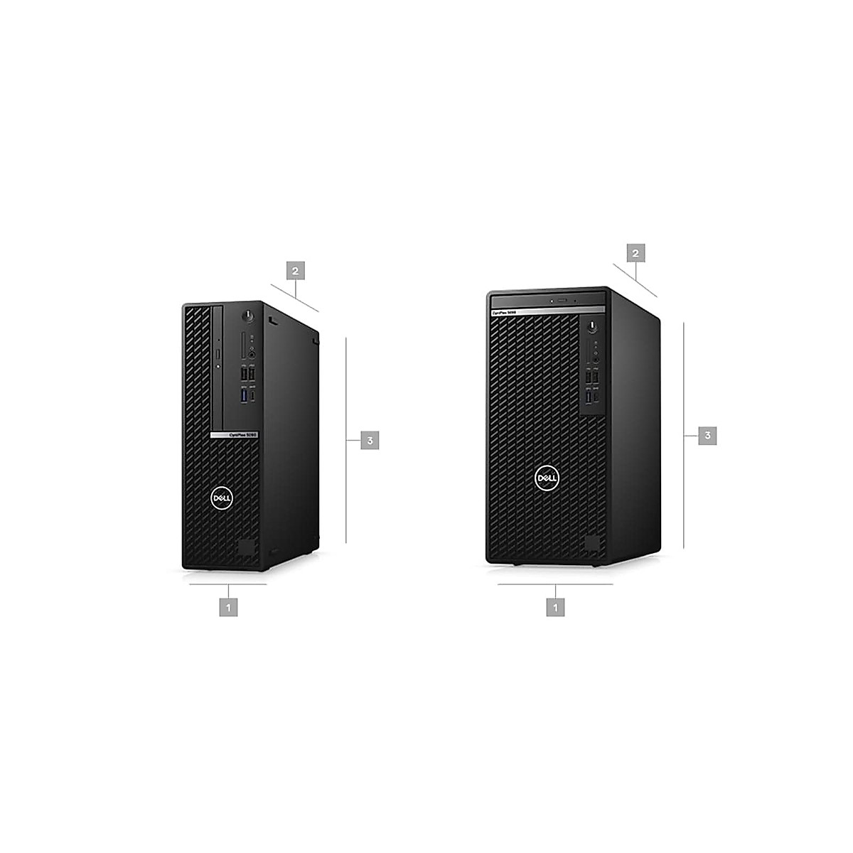 Dell Optiplex 5090 SFF Small Form Factor Desktop | Core i7-10700 - 256GB SSD Hard Drive - 16GB RAM | 8 cores @ 4.8 GHz Win 11 Pro Black (Renewed)