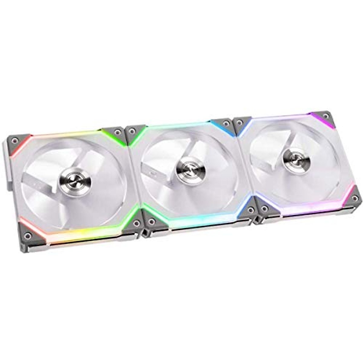 Lian Li UNI FAN SL120 3 Pack White - with Controller (ARGB 120mm LED PWM Daisy-Chain)