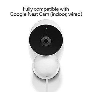Wasserstein Magnetic Wall Mount Compatible with Google Nest Cam (Indoor, Wired) - More Mounting Options for Nest Cam - (Mounting Dome and Nest Cam Not Included)