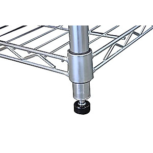 SafeRacks 5 Tier Steel Storage Bin Rack, Zinc Plated, NSF Certified, 31″ x 23″ x 72″