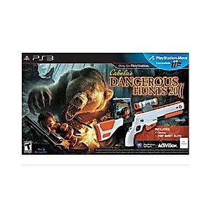 New Activision Blizzard Cabela's Dangerous Hunts 2011 With Gun First Person Shooter Playstation 3