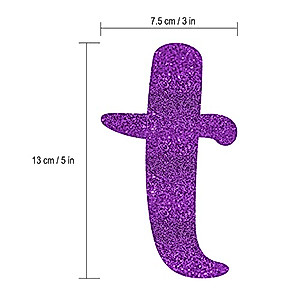 Talk Thirty To Me Purple Glitter Banner - 30th Birthday Party Decorations and Supplies