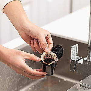 4 Ninja Reusable Coffee Filter Pods for Ninja Dual Brew Coffee Maker - K Cups for Ninja Coffee Maker DualBrew Pro, CFP201 CFP301 CFP400 - Reusable K-Cups Filters for Ninja Coffee Brewer