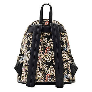 Loungefly Disney Princesses Floral All Over Print Womens Double Strap Shoulder Bag Purse