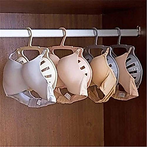 4PACKs Anti-Deformation Bra Hanger, Bra-Shaped Drying Rack, 360-Degree Rotatable Underwear Hanger with Protective Hooks, Keep Your Bra in Good Shape, Cami Hanger Closet Organizer for Tank Tops