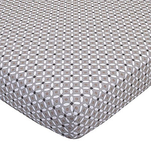 NoJo Play Day Pals Elephant/Bear/Lion/Zebra Animal 4 Piece Nursery Crib Bedding Set, Grey, Tan, Taupe, White